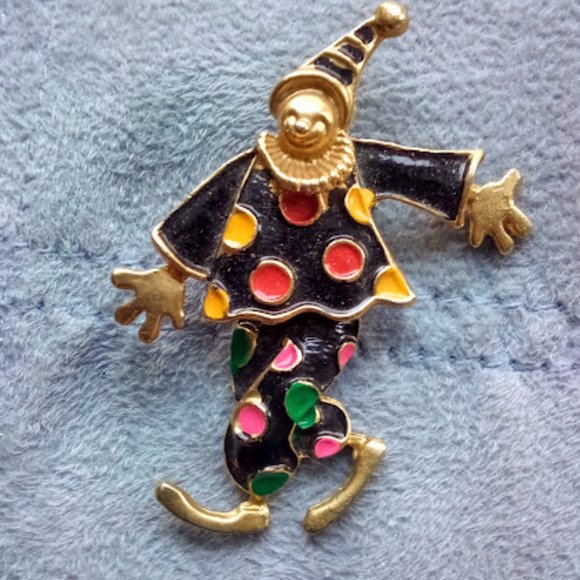 Jewelry | A Court Jester Pin | Poshmark